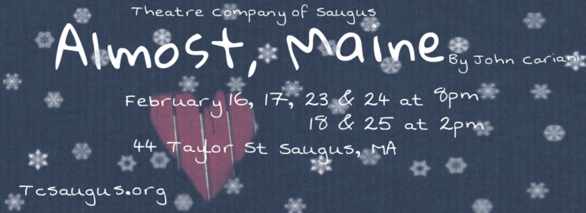 Tickets on sale for Almost, Maine | Theatre Company of Saugus